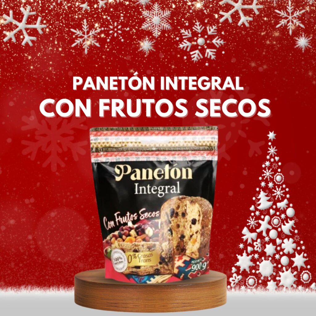 Panetón Integral con Frutos Secos Bolsa 900gr – Agronat - Aloha Natura