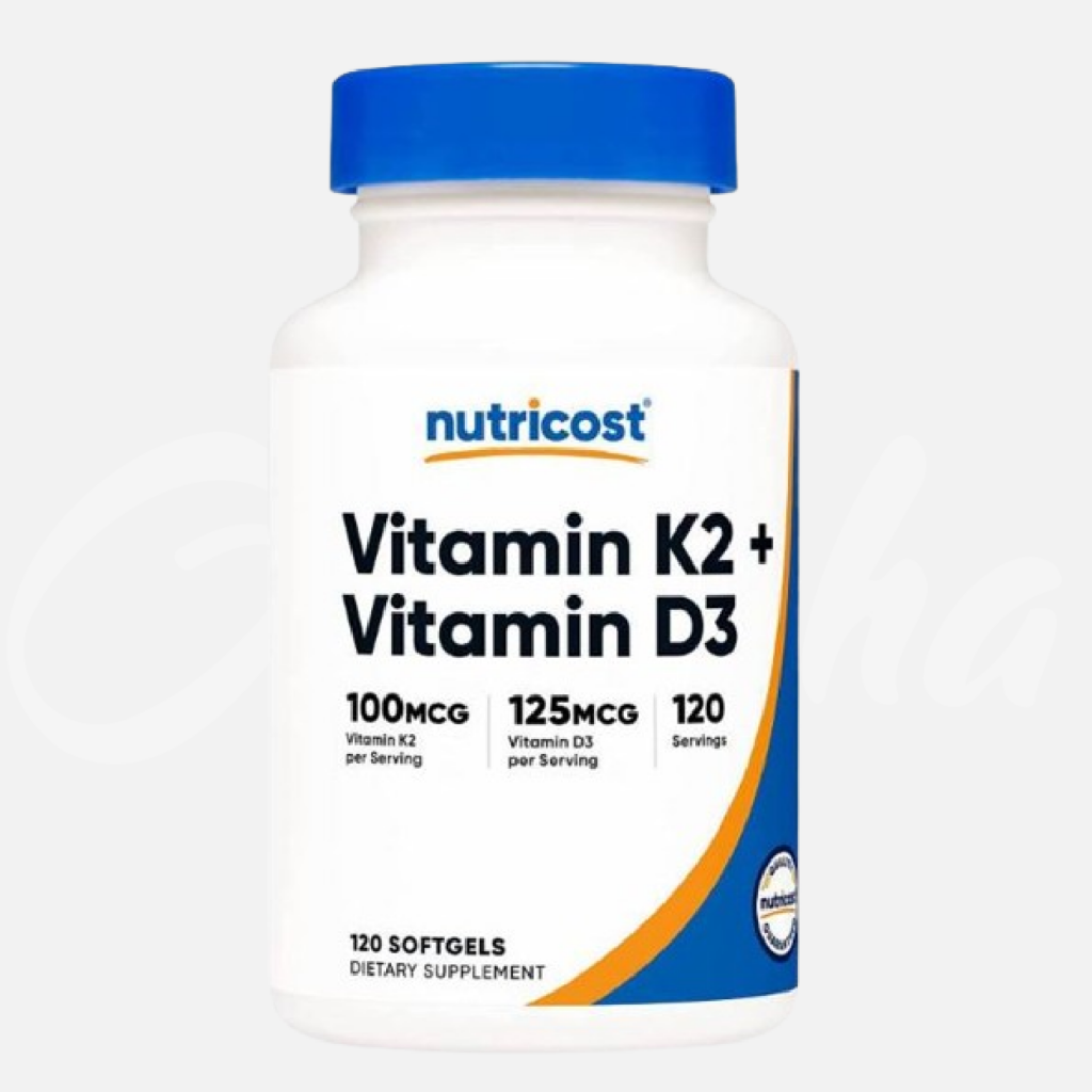 Nutricost Vitamina K2 + Vitamina D3 Cápsulas Blandas - Aloha Natura